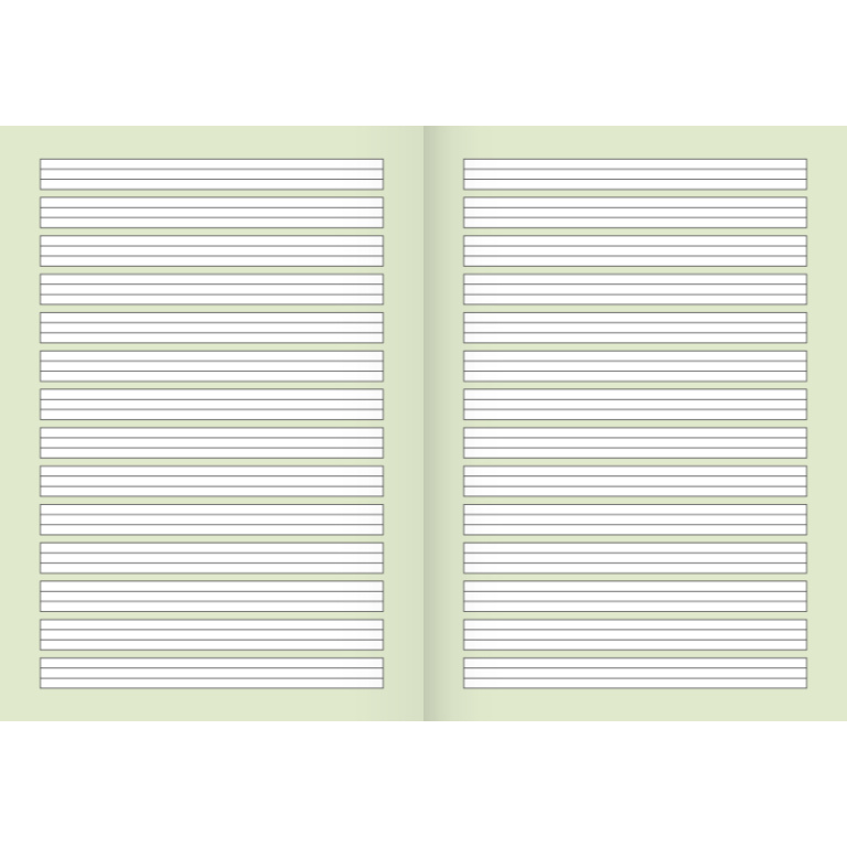 Schulheft Lineatur 1 | A4 | 32 Blatt | farbig hinterlegt für die 1 ...