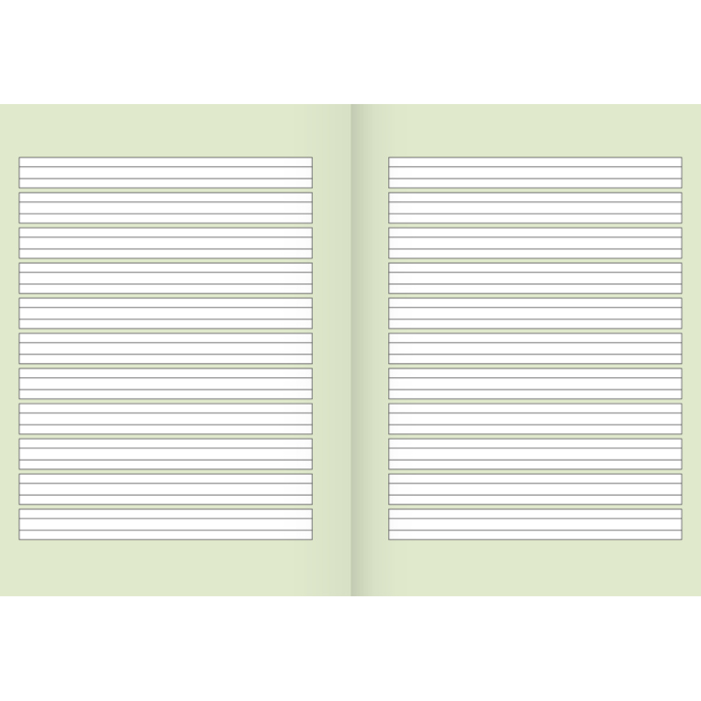 Schulheft Lineatur 1 | A5 | 16 Blatt | farbig hinterlegt für die 1 ...