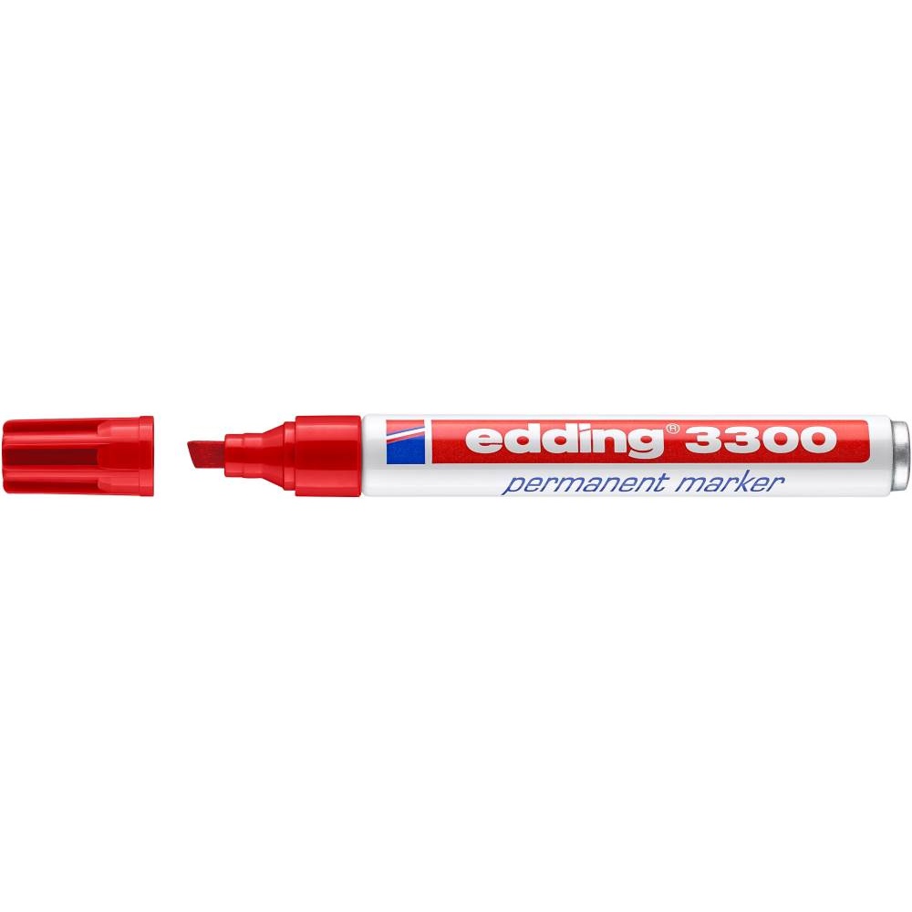 Permanentmarker 3300 | Keilspitze | rot | EDDING